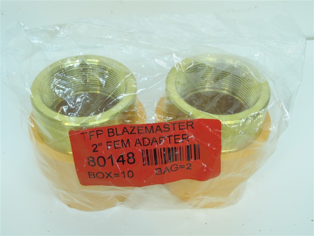 TFP Blazemaster 80148, 2" CPVC to Female Adapter, Slip x Female w/Brass ...