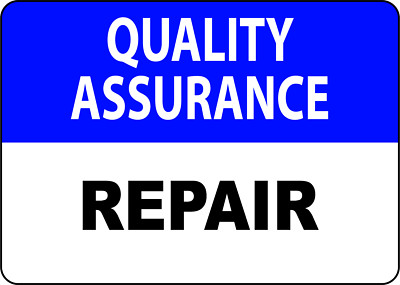 QUALITY ASSURANCE REPAIR| Laminated Vinyl Decal Sticker Label | eBay