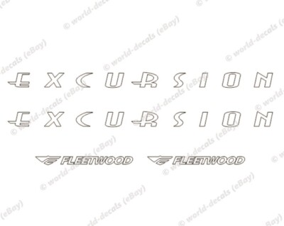 2006 Fleetwood Excursion RV Motorhome Side Decals Stickers 2SD ...