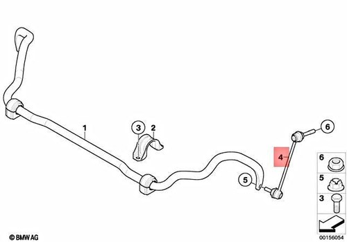 Genuine BMW E70 E70N E71 E72 F15 Swing Support front Right OEM ...