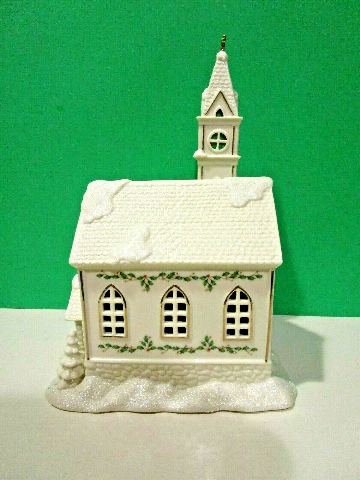 LENOX CHRISTMAS VILLAGE CHURCH sculpture Holiday Lighted Lit series ...