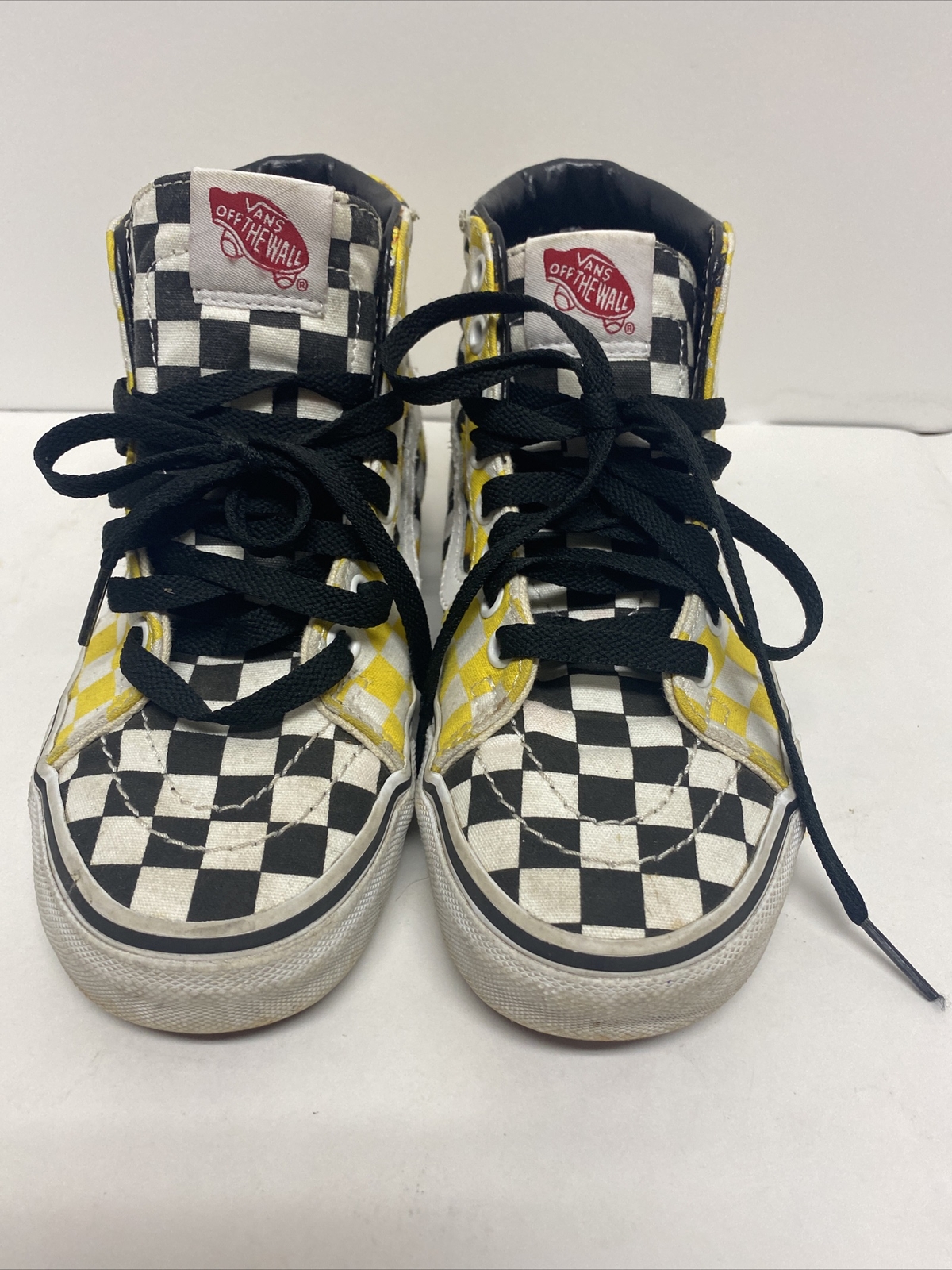 VANS Custom High Top Black Checkerboard Sunflowers U… - Gem