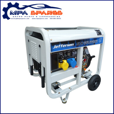 JEFFERSON 5.0kW 10hp DIESEL GENERATOR ELECTRIC START COPPER WOUND ...