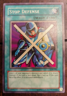 Yu-Gi-Oh! Stop Defense (LOB-095) Rare - Legend of Blue Eyes - LP | eBay