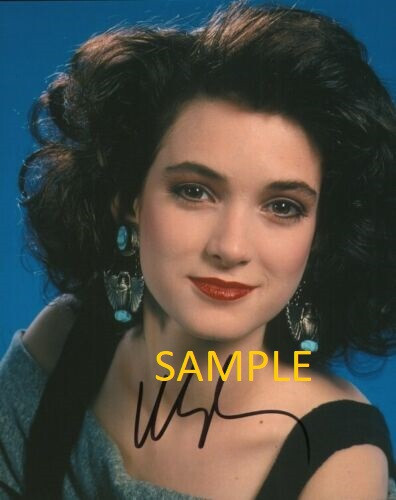 WINONA RYDER #2 SIGNED AUTOGRAPHED 8X10 REPRINT PHOTO MAN CAVE ...