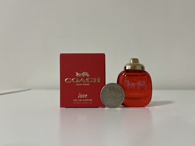 Coach Love Eau de Parfum EDP Perfume MINI.Travel Splash 0.15 Oz 4.5 mL ...