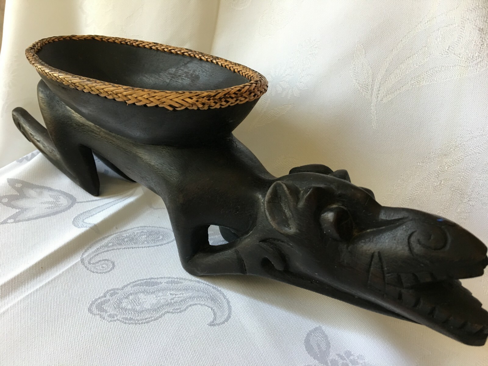 Vintage Wood Carving Camel Fruit Bowl/ Wooden Camel Bowl/ Centerpiece ...
