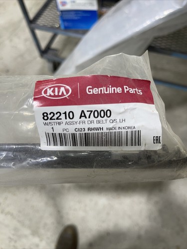 Kia W/strip Assy-fr Dr Belt O/s Lh 82210 A7000 | Genuine OEM
