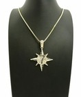 HIP HOP 5 PERCENTER 7 STAR PENDANT & 24" BOX CUBAN ROPE CHAIN HIP HOP ...