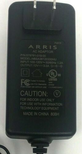 Genuine Arris AC Wall Adapter for Frontier NVG468MQ Wireless Wi-Fi ...