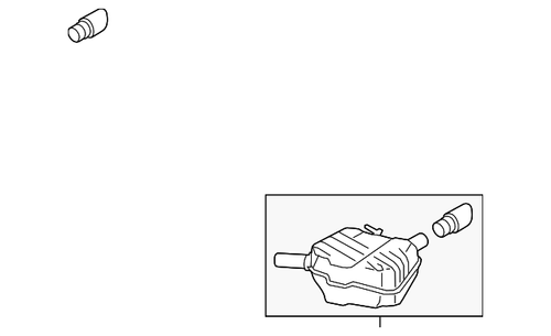 Genuine Audi Rear Muffler 4G0-253-609-AG | eBay