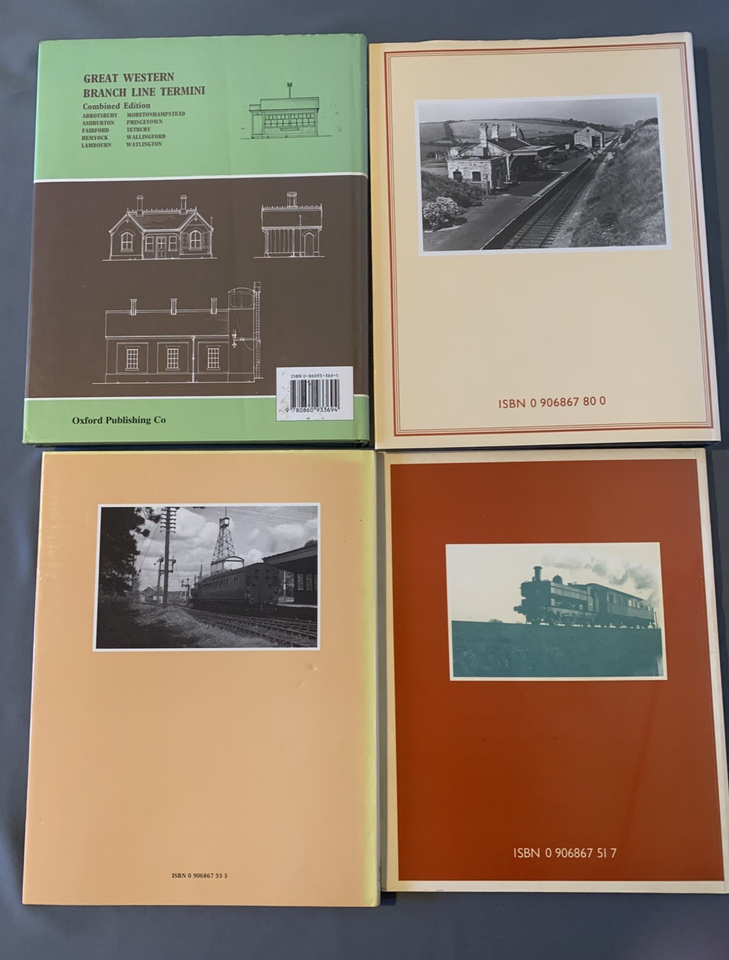 GWR Great Western Railway Books x4 Woodstock , Tetbury , Abbotsbury ...