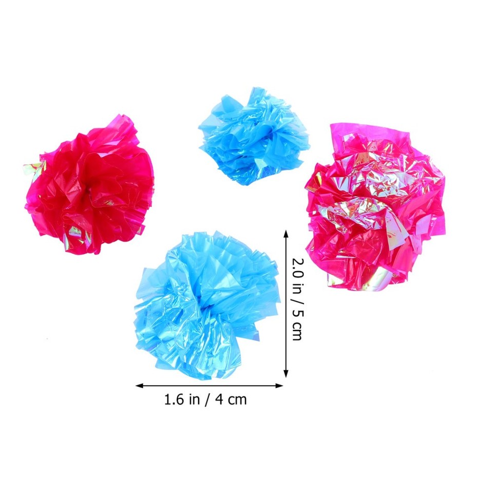 25Pcs Colorful Paper Ball Cat Toy Ringing Paper Balls Exercise Toy for ...