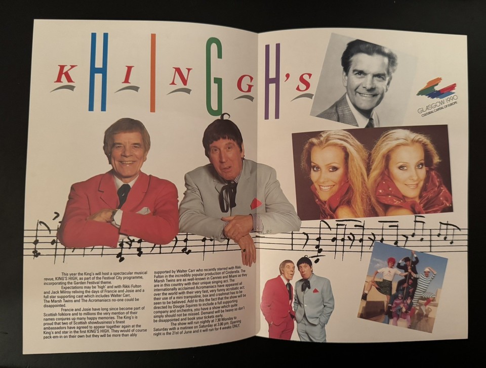 Rikki Fulton, Jack Milroy, Francie & Josie, King’s Theatre, Glasgow ...