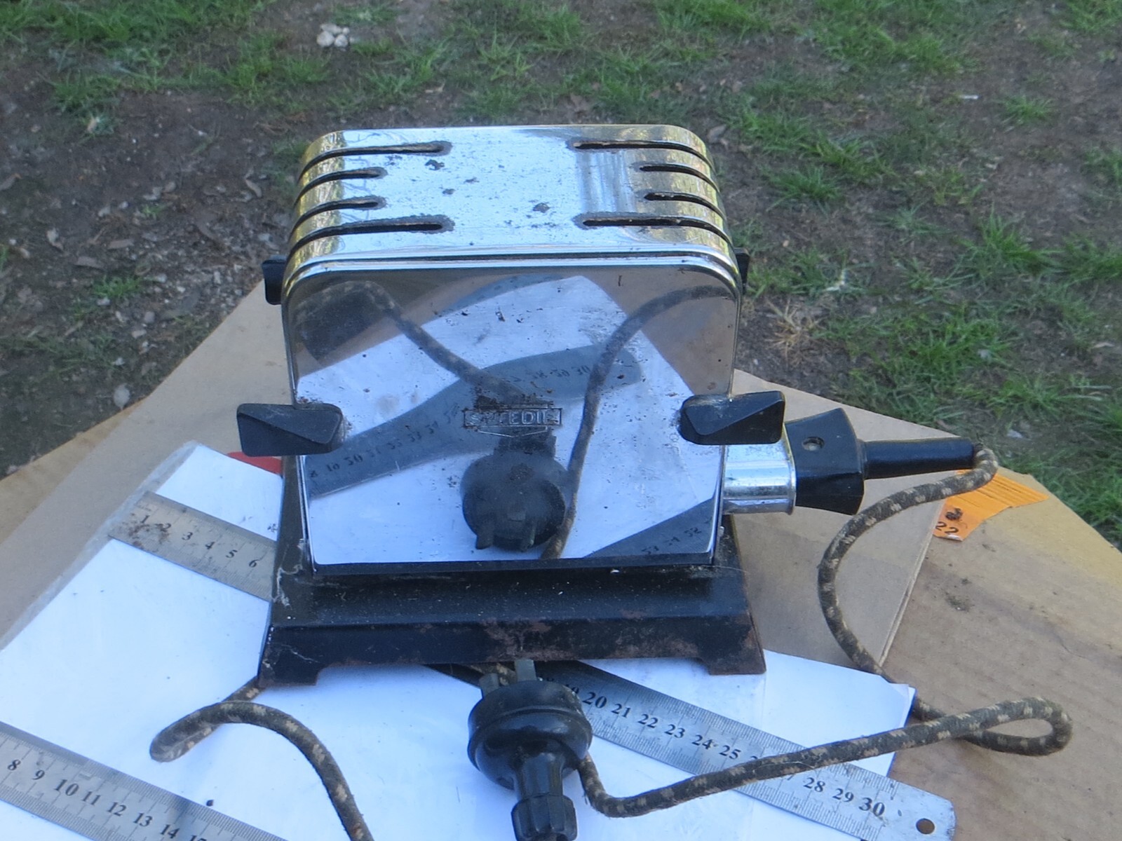 speede Vintage Side Flip Chromed Toaster | eBay