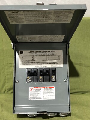 Square D Homeline Center HOM612L100RB With Brakers | eBay