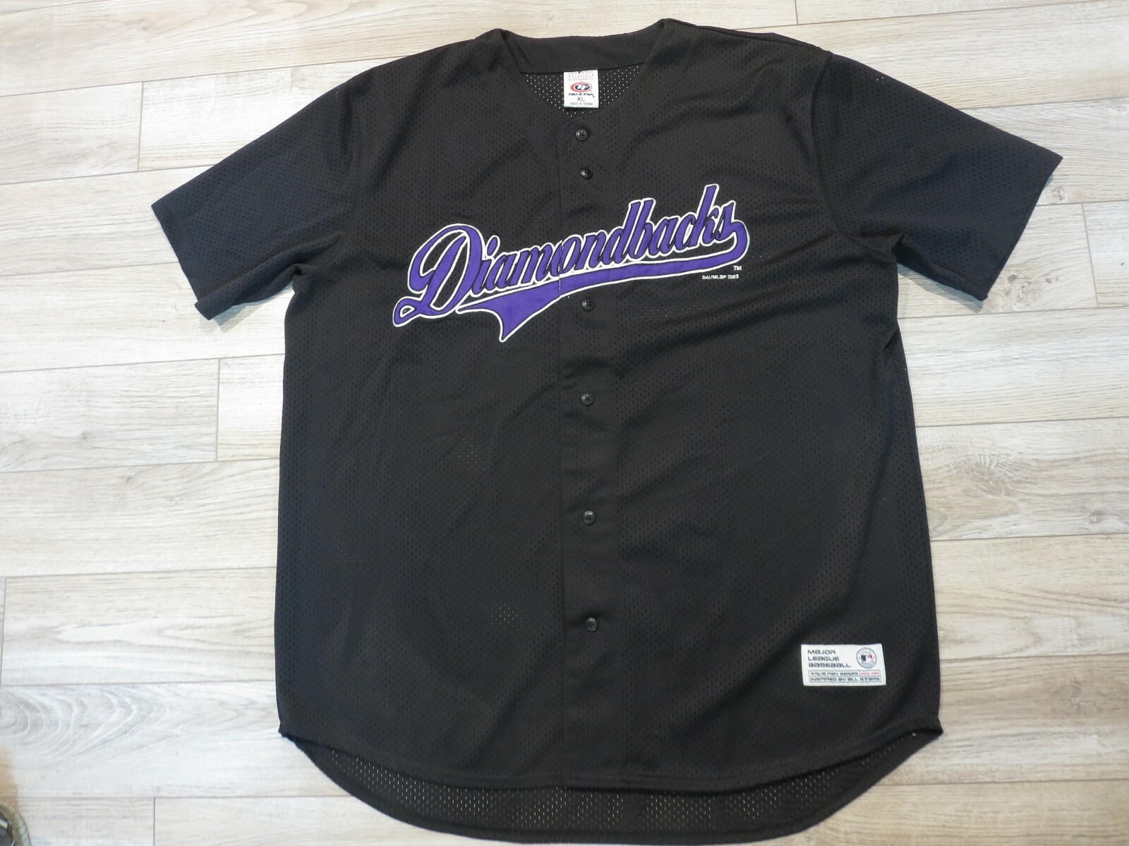 Arizona Diamondbacks Vintage Black True-Fan MLB Jersey XL mens | eBay