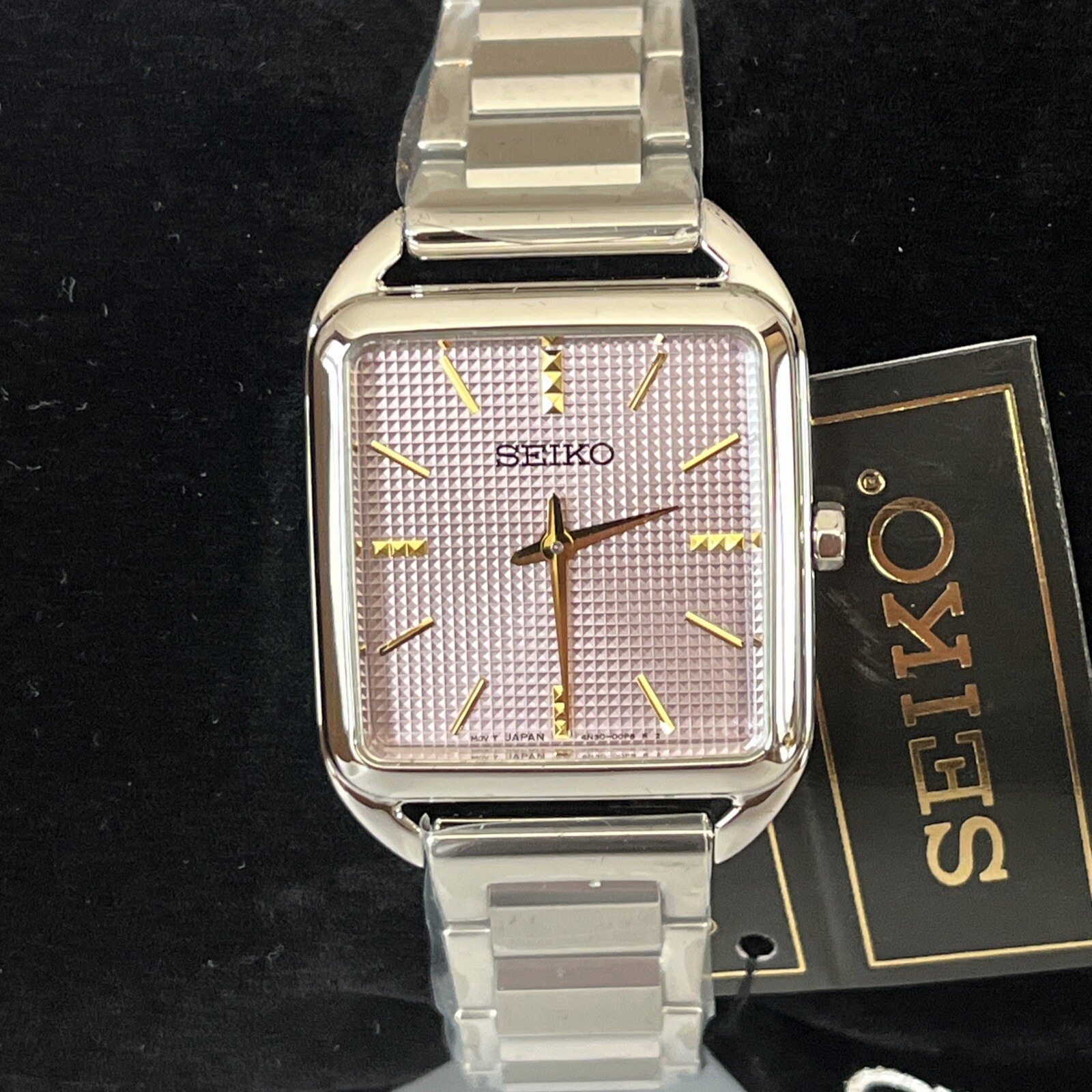 SEIKO Pink Dial ESSENTIALS Stainless Steel Women's Watch - SWR077 MSRP ...