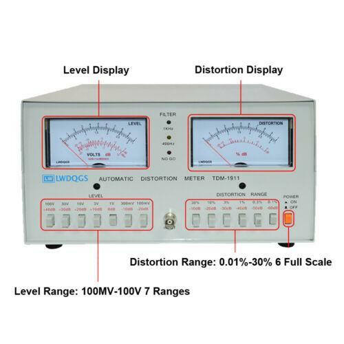 TDM-1911 Automatic Distortion Meter Audio Signal Distortion Analyzer 0. ...