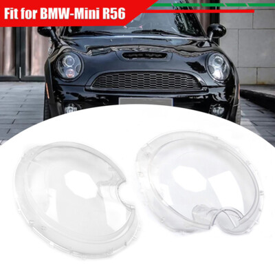 1Pair Front Headlight Clear Lens Cover For BMW Mini R56 Cooper ...