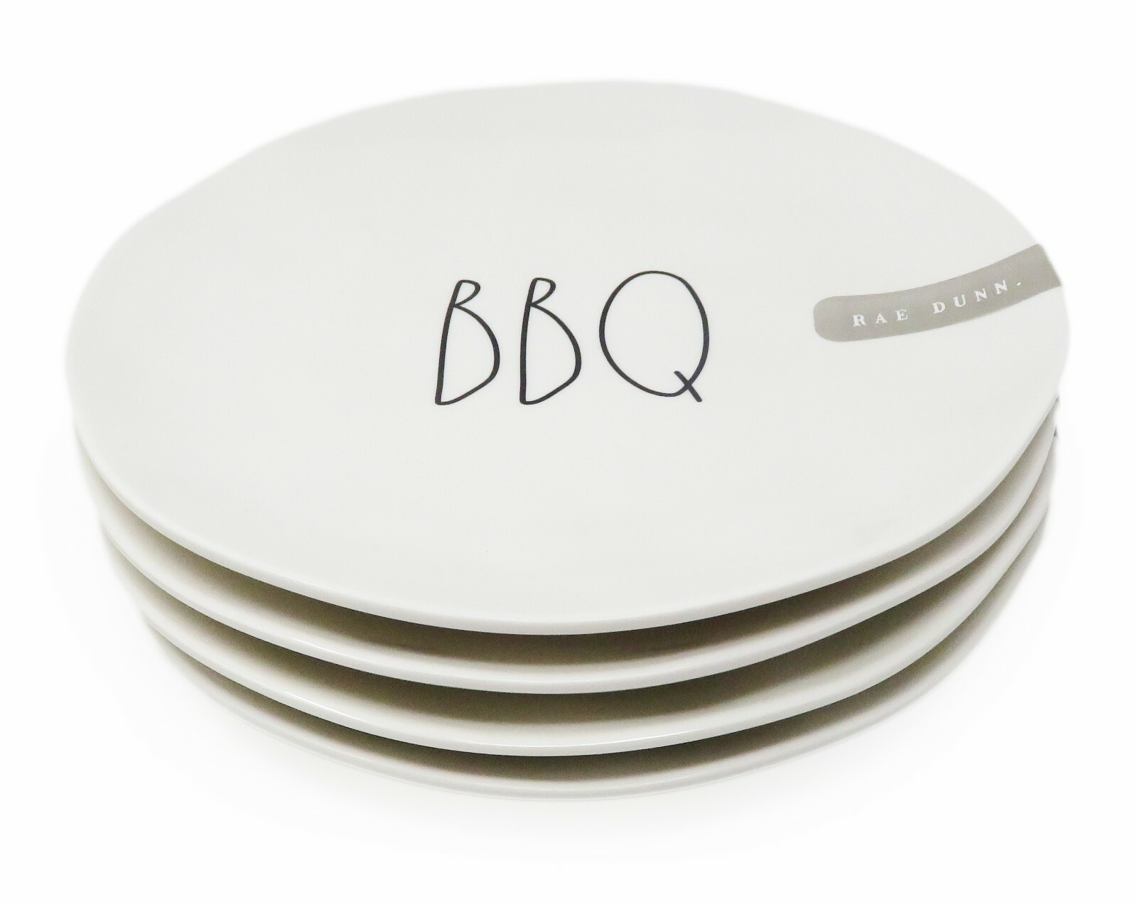 Rae Dunn PICNIC DELISH BBQ PARTY 4 Piece Melamine LL 8 Inch Side Salad ...