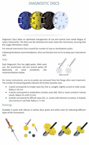 8 Petals/Disc Safety Record Disc Diagnostic Memo Root Rotary Endo Files ...