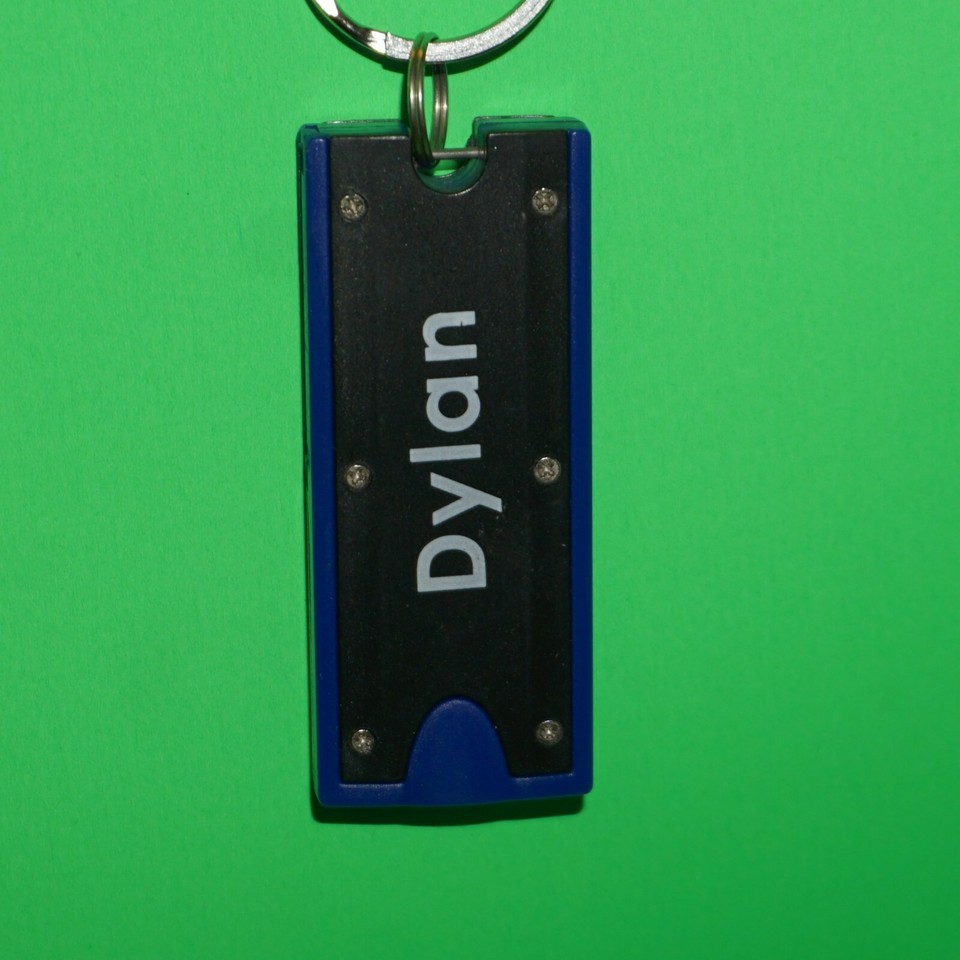 Keychain Light Up Key Ring Mini Flash Light Personalized Choose Name ...