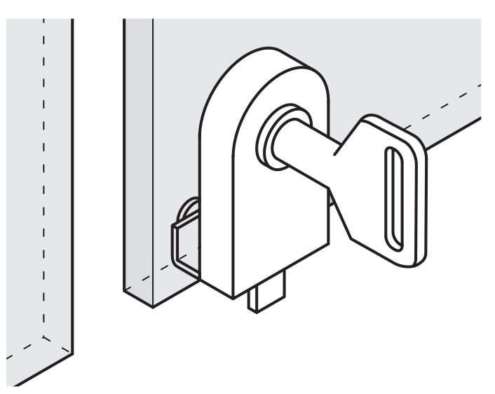 Hafele Glass Door Lock, No Drilling Required, Closure travel: 180 ...