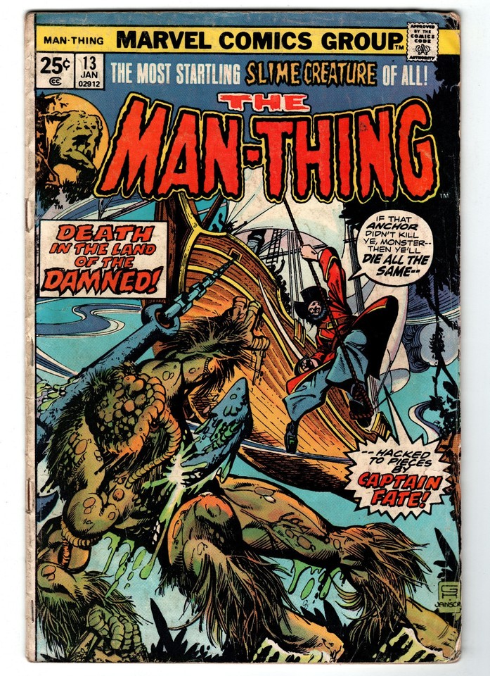 Man-Thing Lot of 8 Comics: Bronze Age Horror Comics: Issues: 4,10-15 | eBay