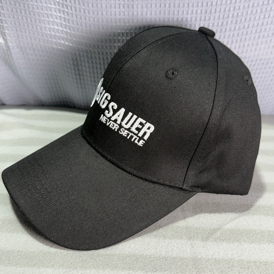 🔥 Sig Sauer Hat Cap Firearms Gun Black Logo Embroidered Adjust. 2025 ...