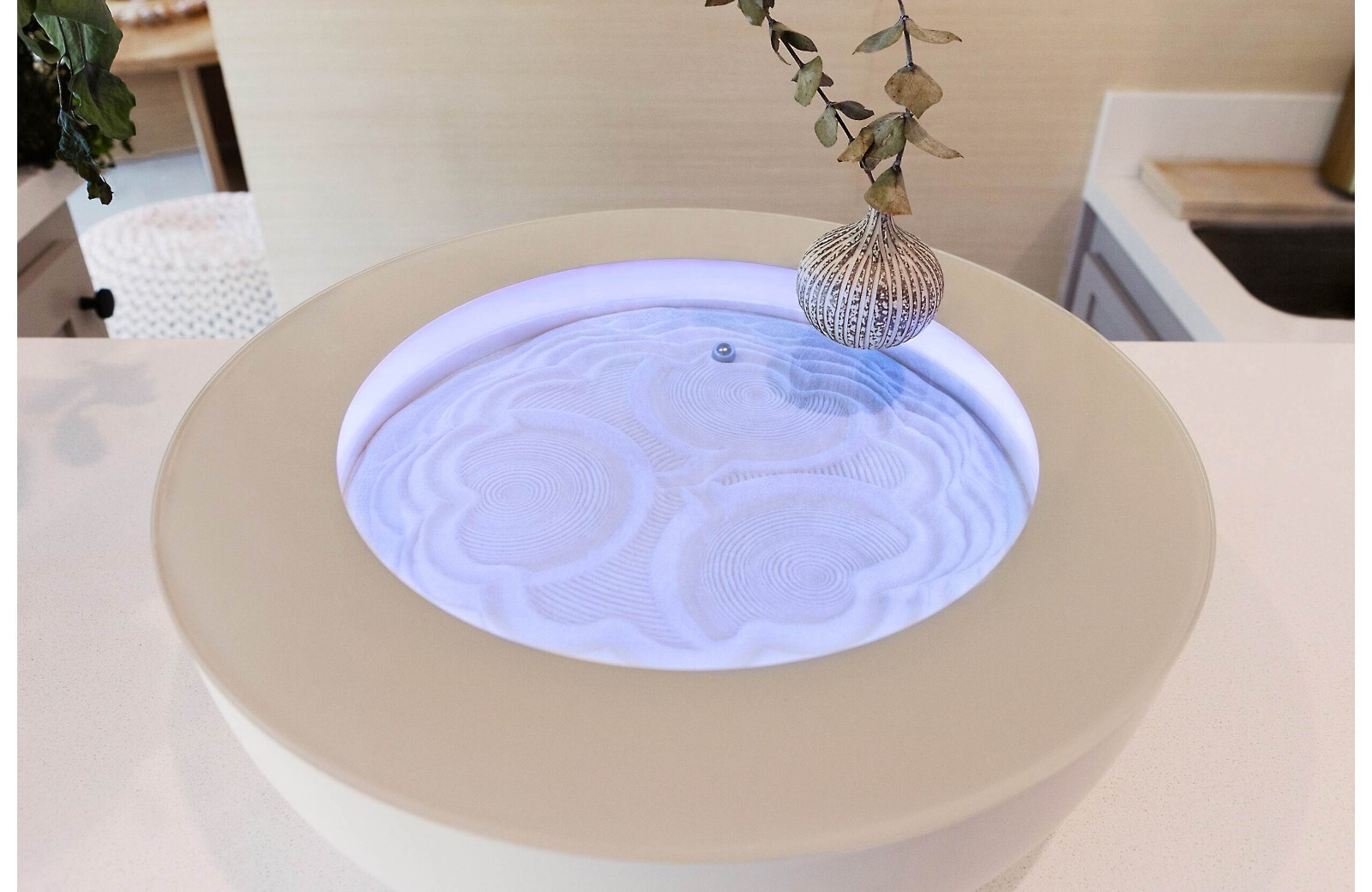 Homedics Drift Sandscape 21 inch Meditation Sand Table - White (ST-400 ...