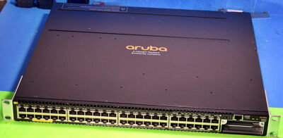 JL074A HP Aruba 3810M 48 Port W/ JL084A Stacking Module 1x JL087A Power ...