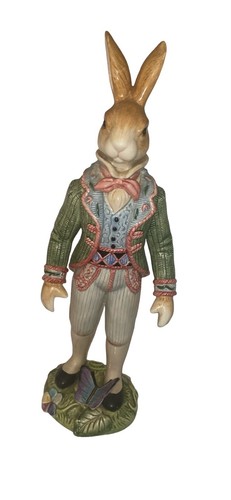 FITZ & FLOYD OLD WORLD DAPPER DRESSED Gentleman RABBIT 15” Tall | eBay