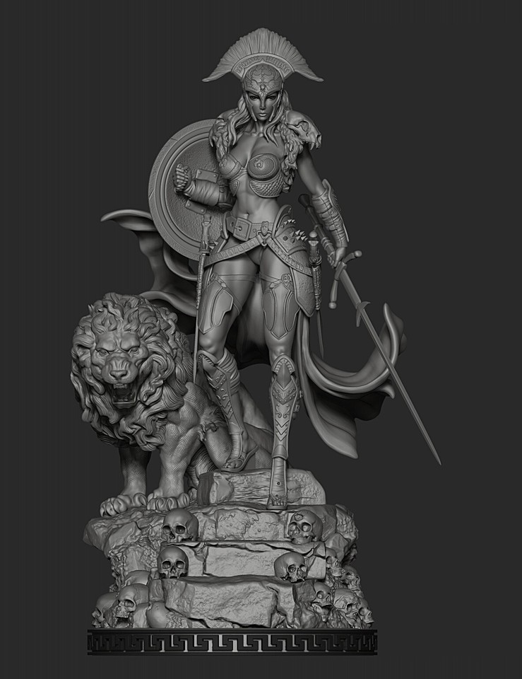 Ares Female Version resin scale model kit unpainted 3d print | eBay