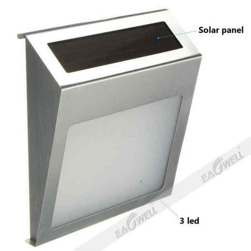 US Solar Power LED Light Sign House Street Door Address Plaque Number ...