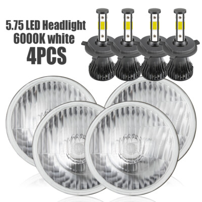 4pcs 5.75" LED Headlights H5001 H5006 High+Low Beam for Buick Electra ...