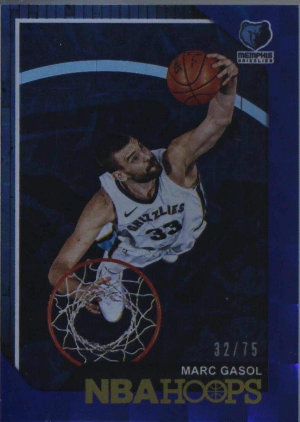 2018-19 Panini NBA Hoops - Marc Gasol #183 Blue Checkerboard /75 for ...