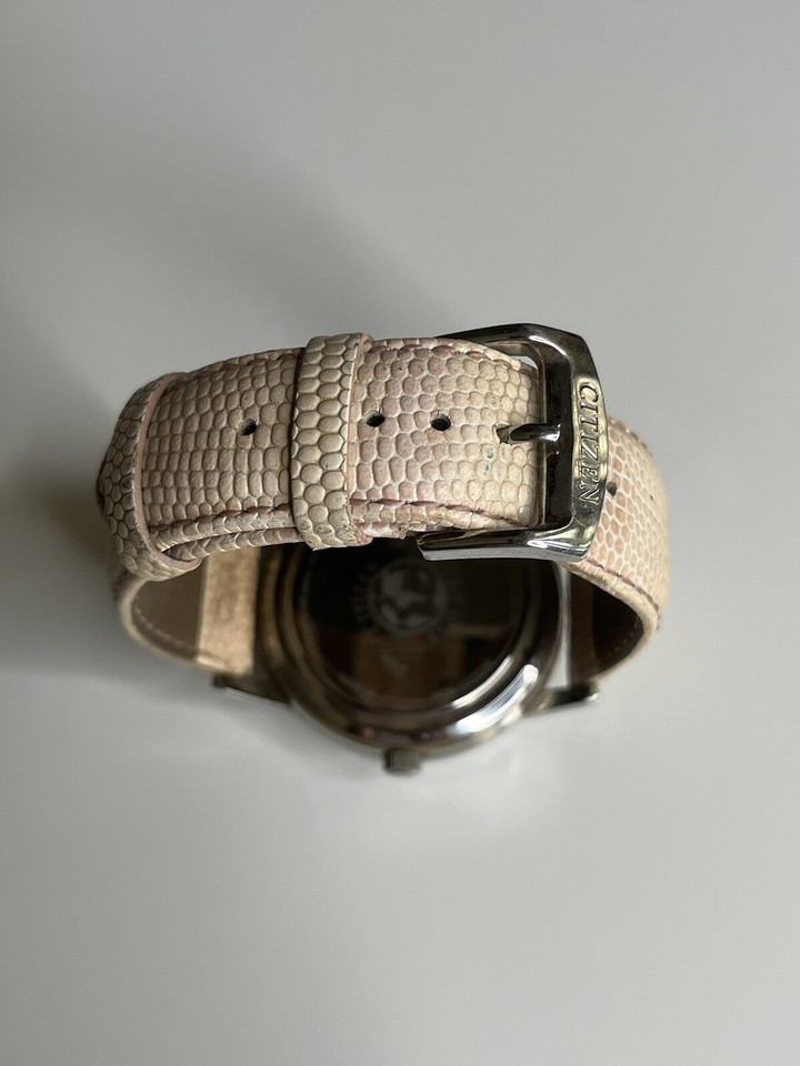 Citizen Eco-Drive Men's/Unisex Watch 8635 Day Date Leather Band Water ...