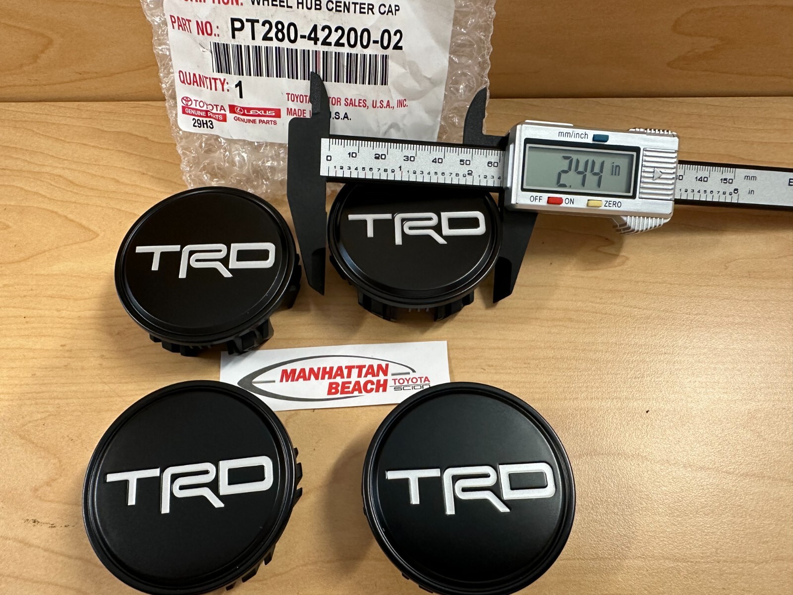 RAV4 TRD WHEEL CENTER CAP SET OF 4 GENUINE TOYOTA PT280-42200-02 | eBay