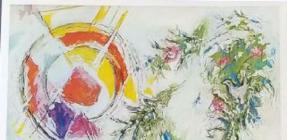 Marc Chagall "Tapestry Biblical Message " Mounted Offset Color ...