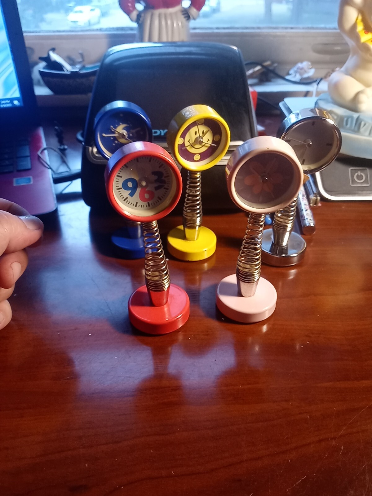 Kingvy Novelty Bouncing Spring With Alarm Clock (2003) Lot Of 5 | eBay