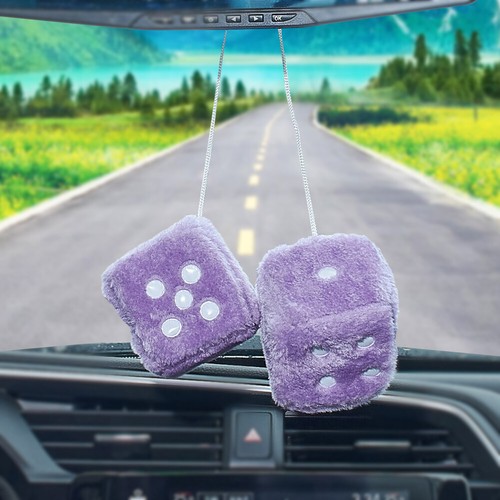 7.5cm Double Dice Pendant Hanging Plush Toy for Car Home Decoration ...