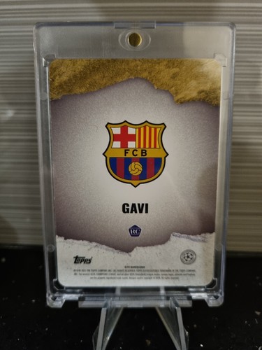 Topps Champions League Gold 2021/22 Future Stars Gavi Barcelona Rookie ...