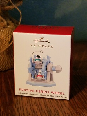 2020 Hallmark Miniature Ornaments FESTIVE FERRIS WHEEL MOVEABLE | eBay