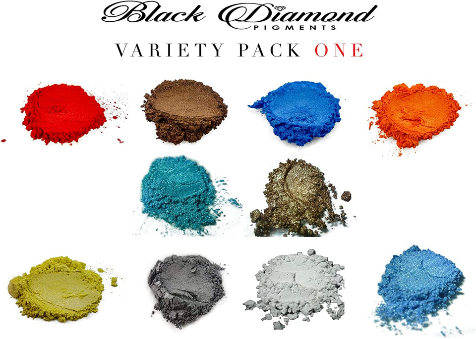 Variety Pack 1 (10 Colors) Mica Powder Pure, 2TONE Series Variety ...