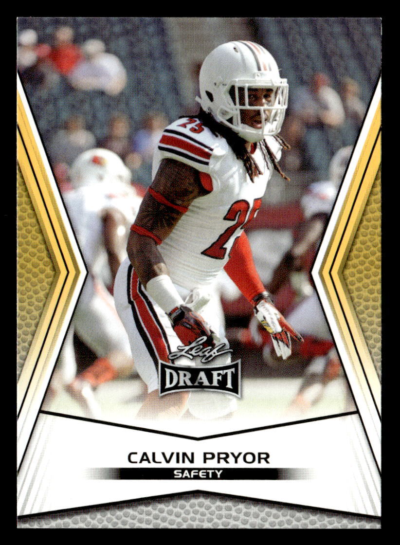 Calvin Pryor 2014 Leaf Draft Gold Card #11 Louisville Cardinals | eBay