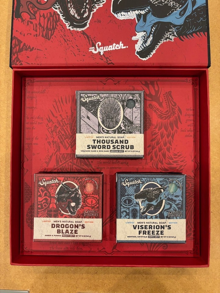 GAME OF THRONES » Dr Squatch Special Edition Soaps w/ Collector's Box ...