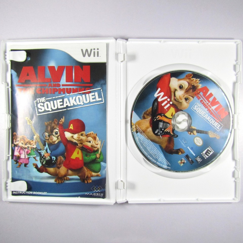 Alvin and the Chipmunks The Squeakquel CIB Wii Authentic Tested ...