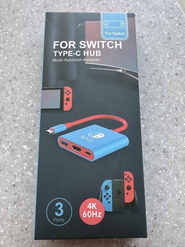 Nintendo Switch Type-C Hub 4K 60Hz 3-Port Multifuntion Adapter | eBay