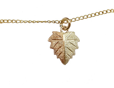 10K Black Hills Gold Small Leaf Pendant or Charm FAST SHIPPING | eBay